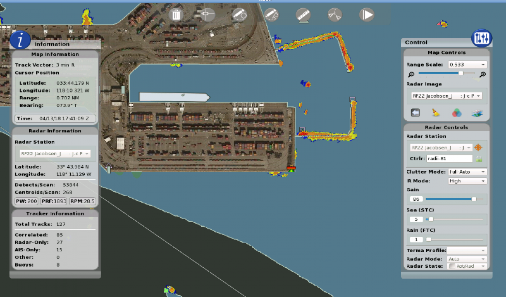 SSR’s radar processor enables optimal target detection.